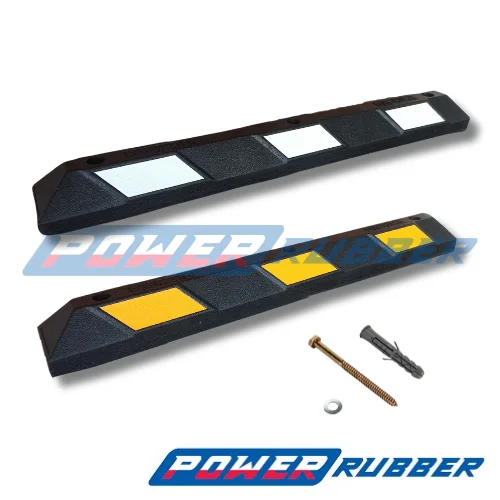 Parking barrier with mounting elements 1200x150x100 mm - Power Rubber
