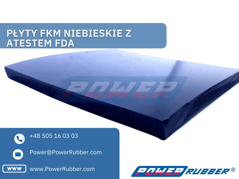 Blaue FKM-Platten mit FDA-Zulassung - Power Rubber